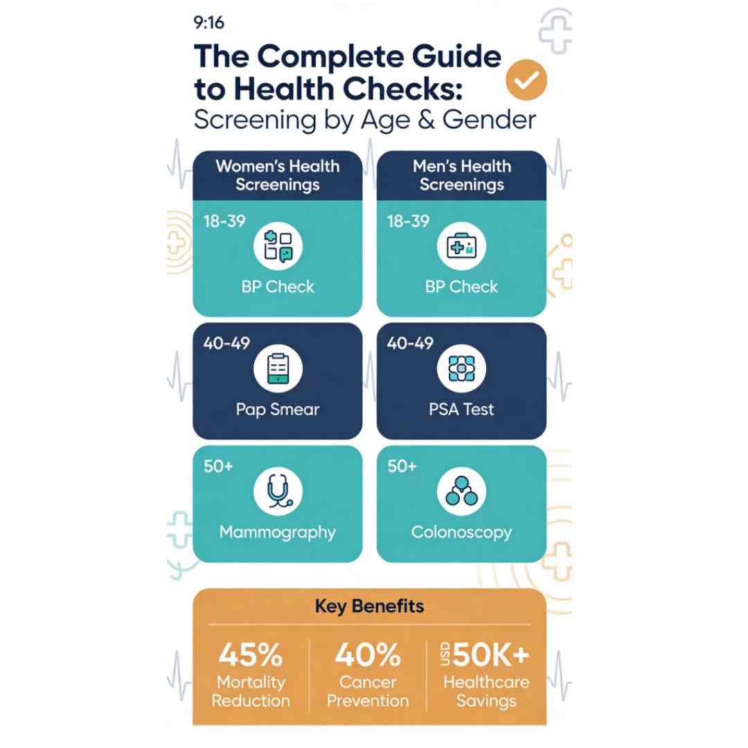 Health Checks: Guide Preventive Screenings Age & Gender